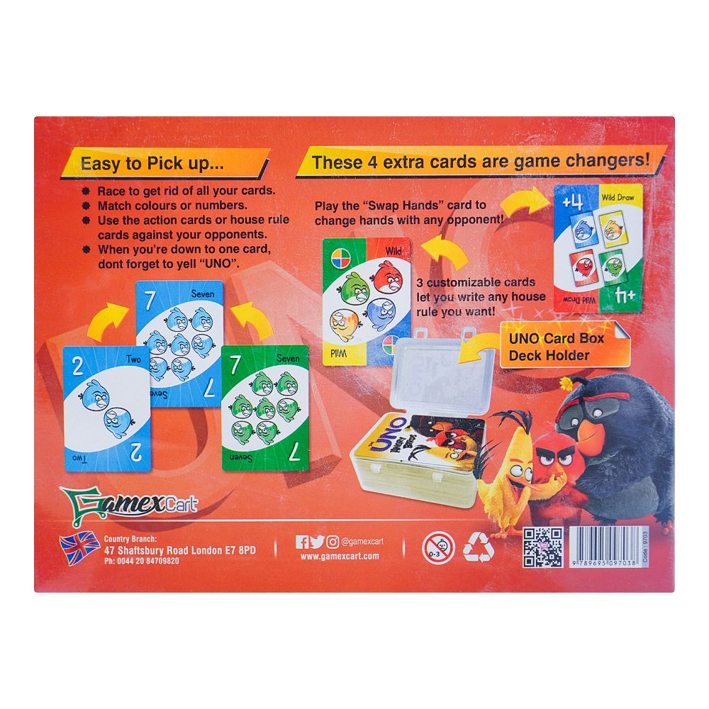 UNO Angry Birds Playing Card, For 6+ Years – HB INDUSTRIES